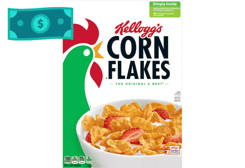 $0.75 for Kellogg's Corn Flakes Cereal. Offer available at multiple ...